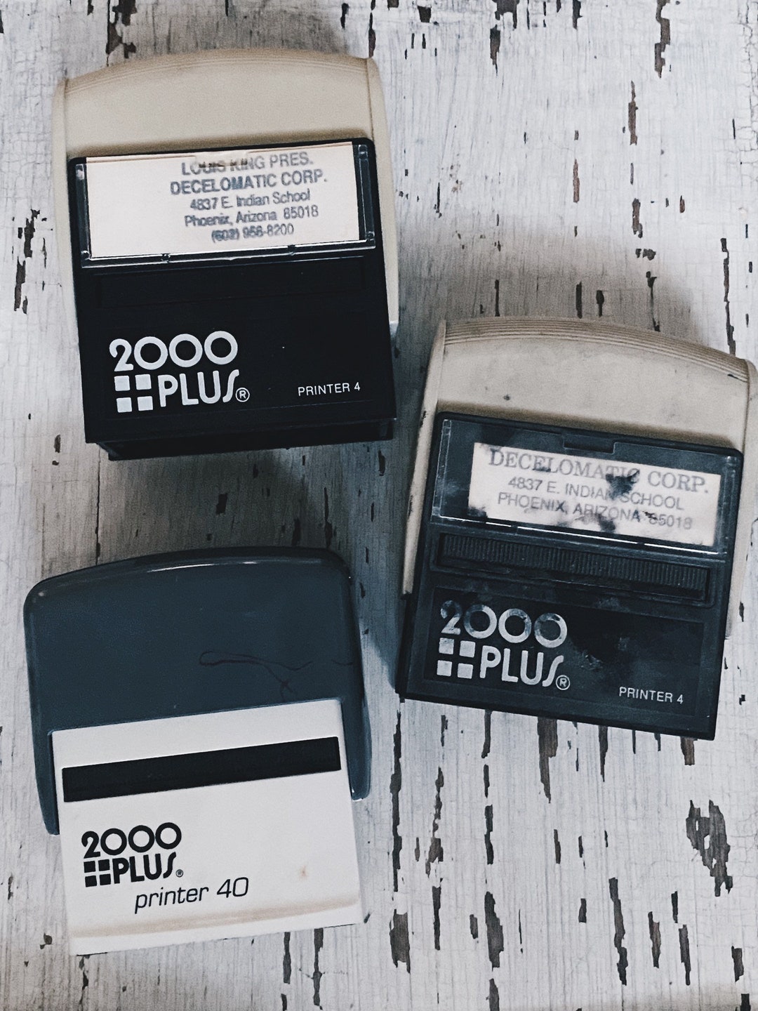Vintage Stamp, Stamp Pad, Old Desk Stamps, Work Stamps, Vintage Address ...