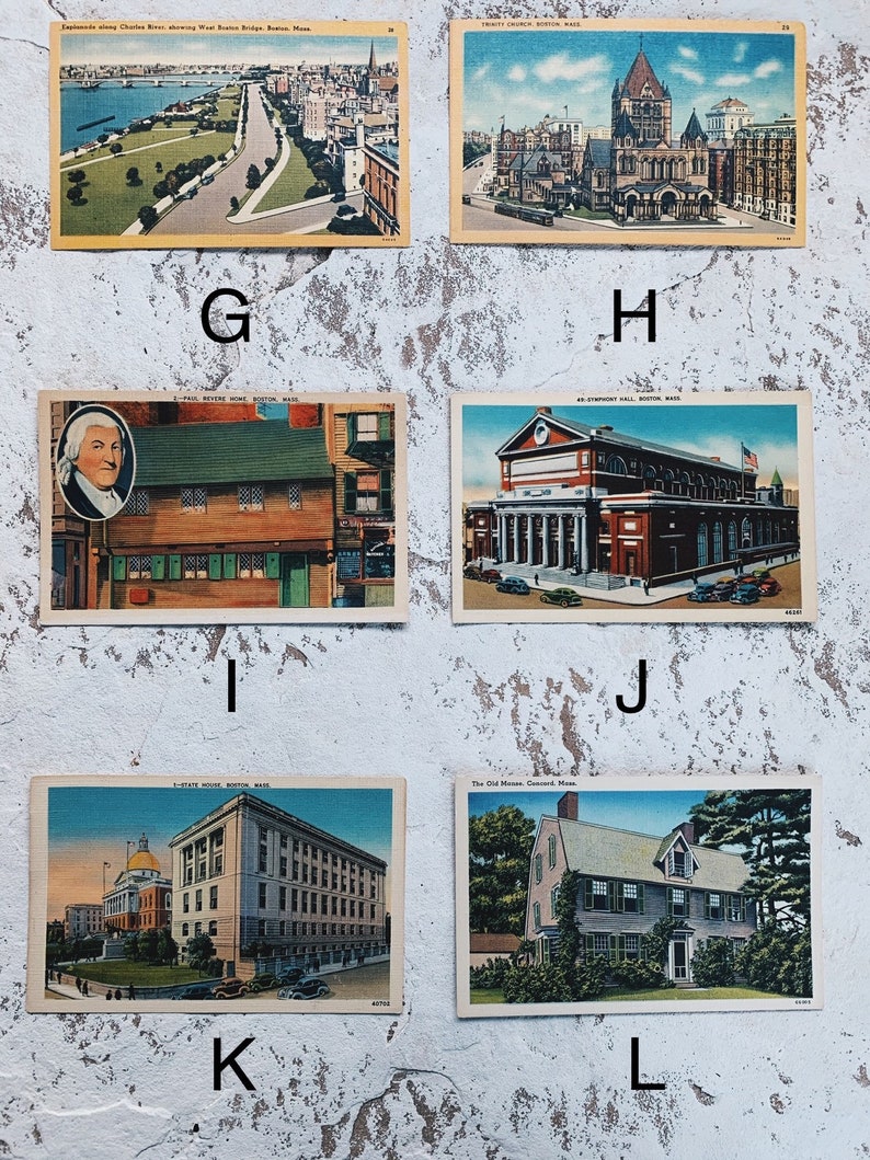 Vintage Postcards Massachusetts Minnesota Mississippi State | Etsy