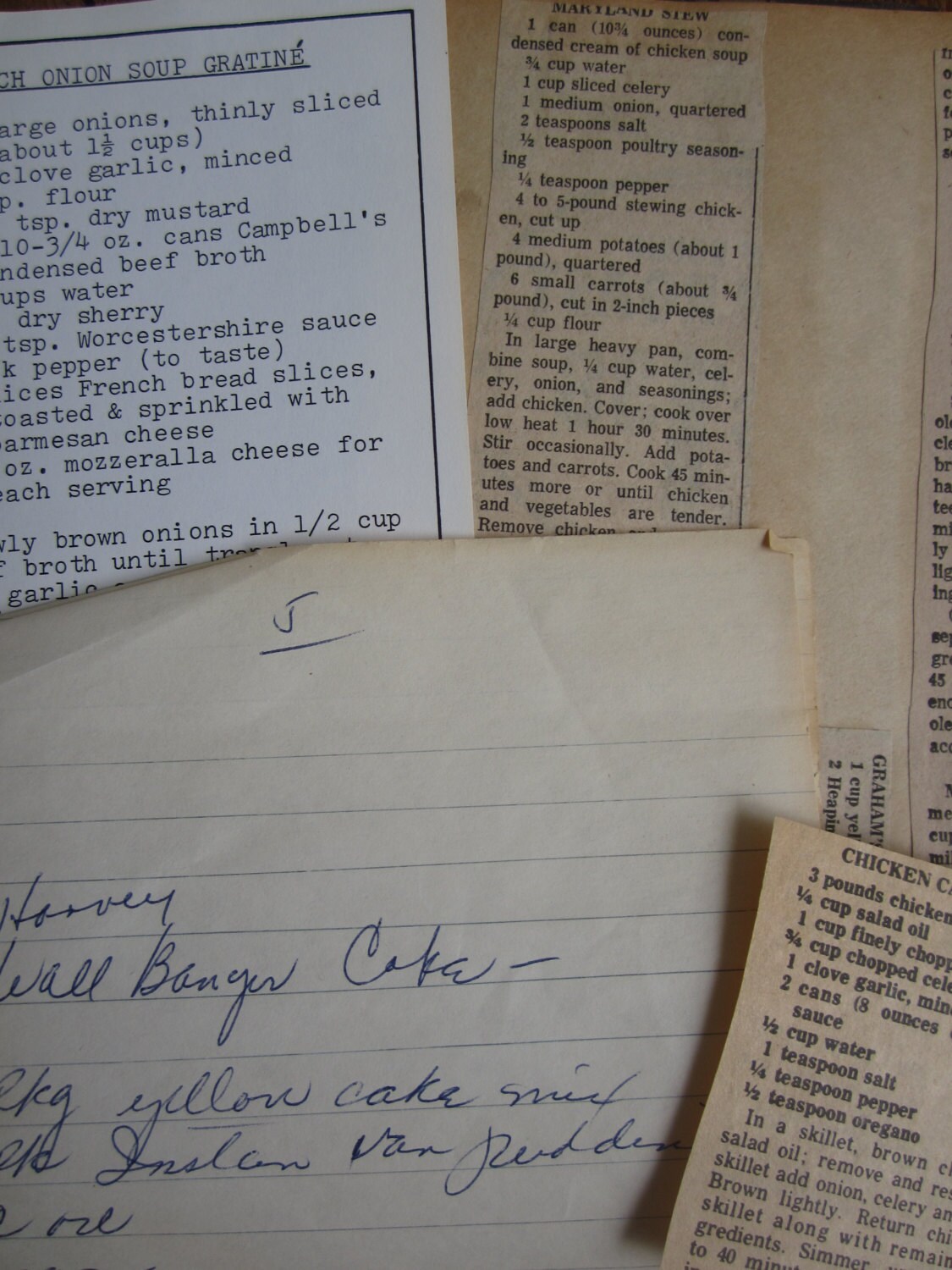 Vintage Recipe Cookbook Pages Lot- Vintage Paper Ephemera Lot (35 Pages ...