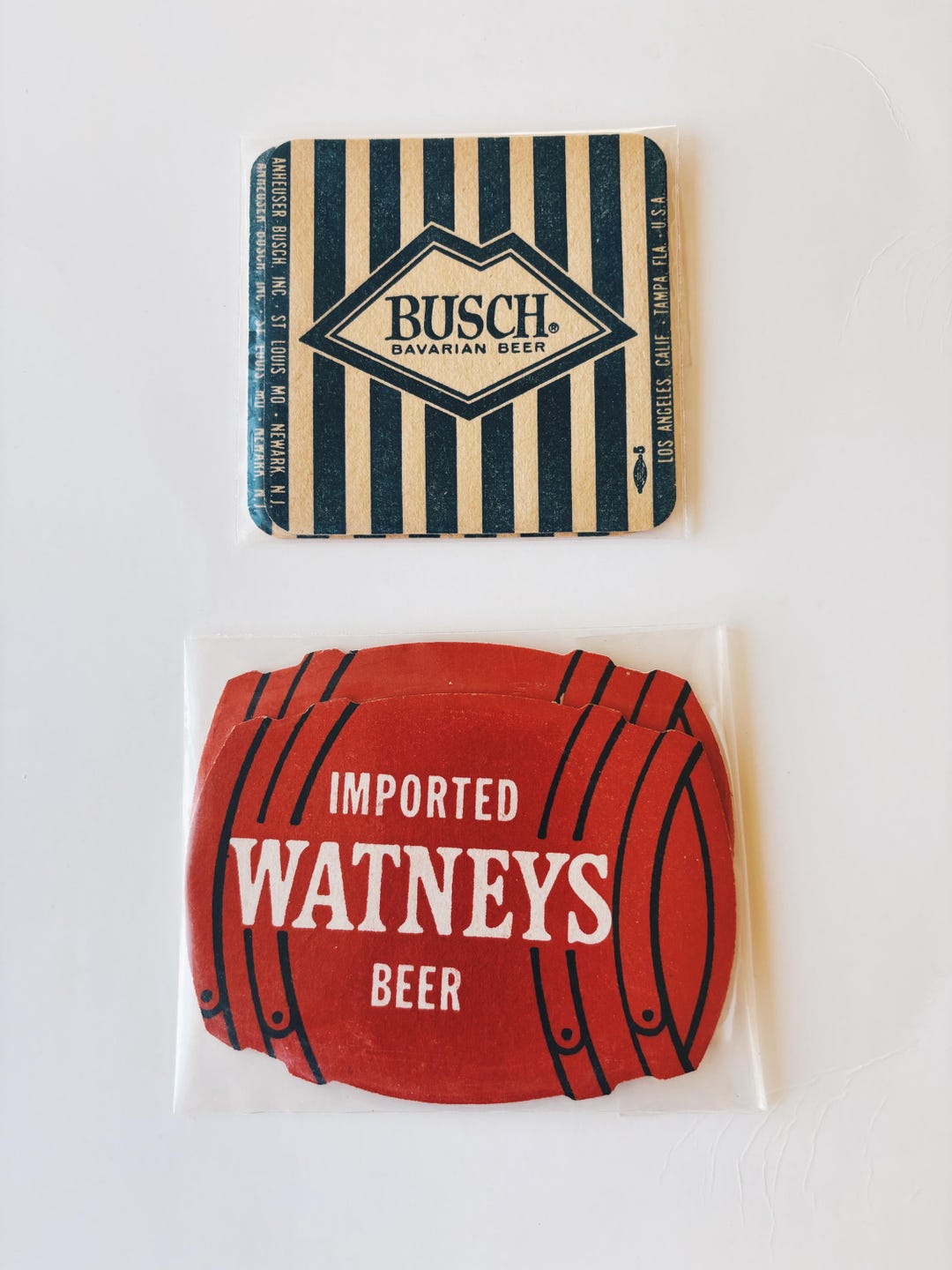 Vintage Bar Coasters- Set of Vintage Coasters, Imported Watneys Beer ...