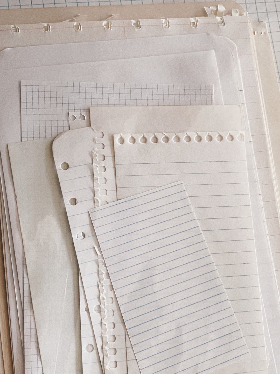 Vintage School Paper Pack Ledger Collage Junk Journal, Vintage Paper ...