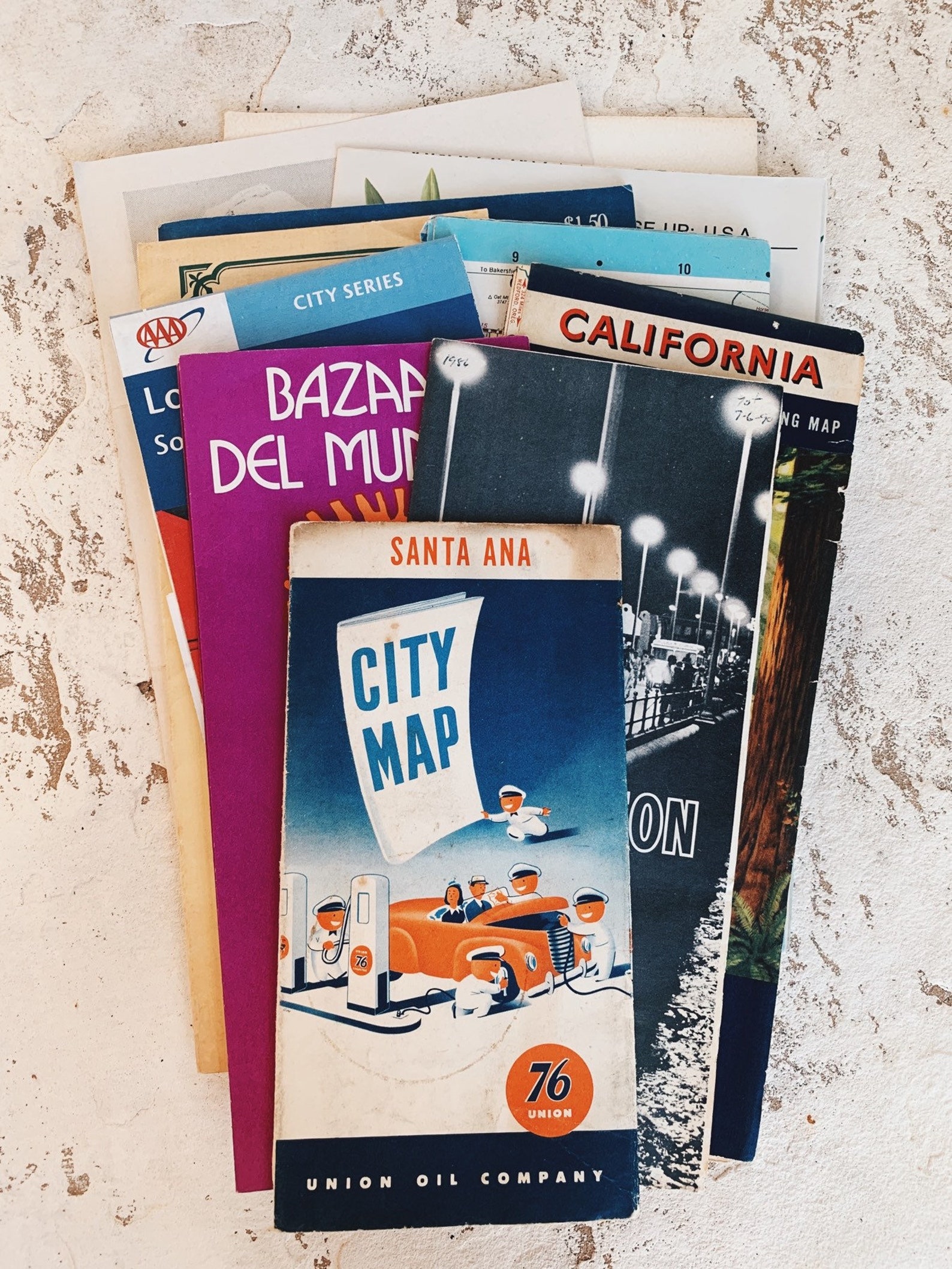 Vintage California Maps & Brochures Vintage Maps, United States ...