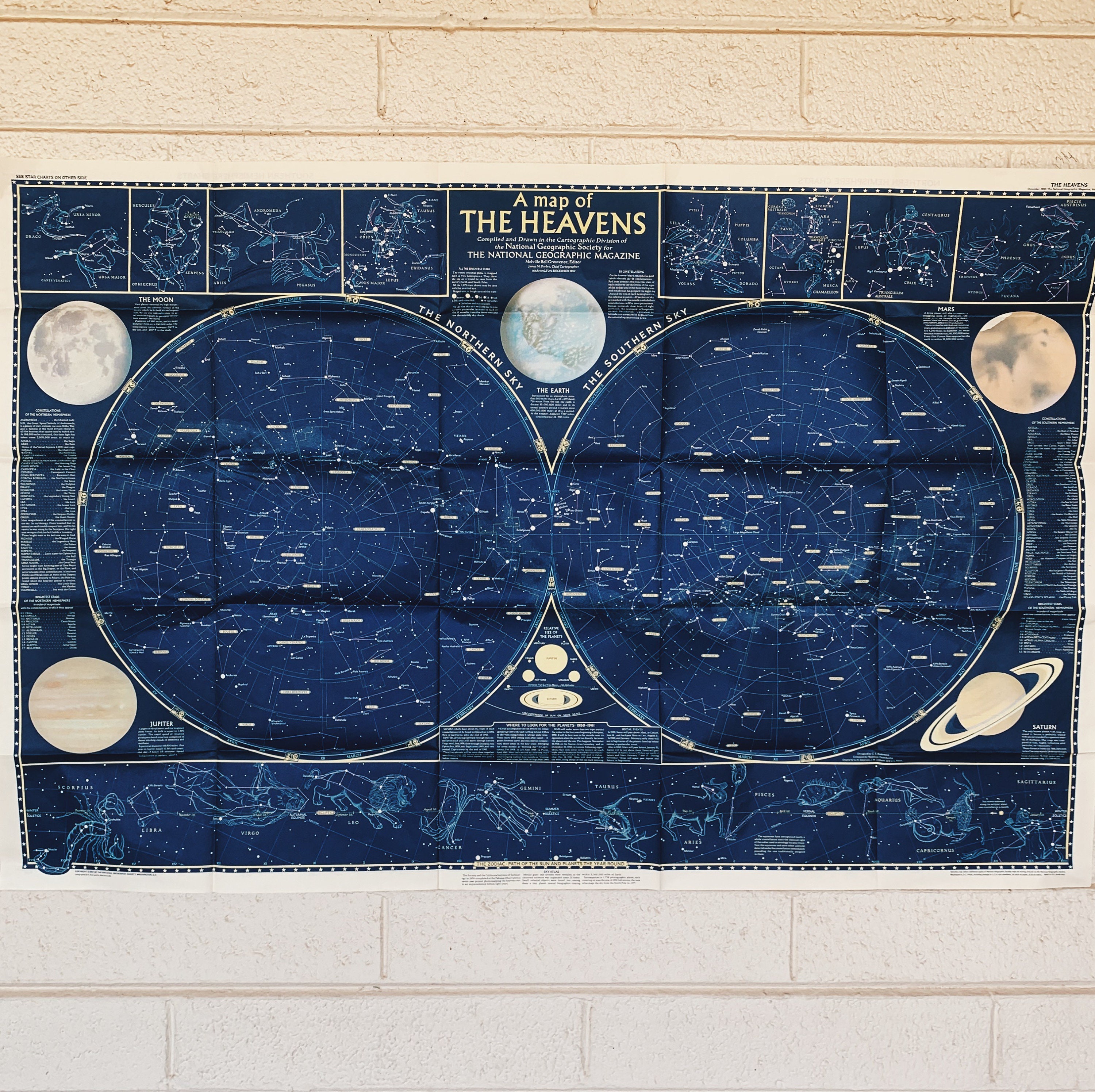 Vintage Outer Space Maps Vintage Maps Mars the Red Planet - Etsy Canada