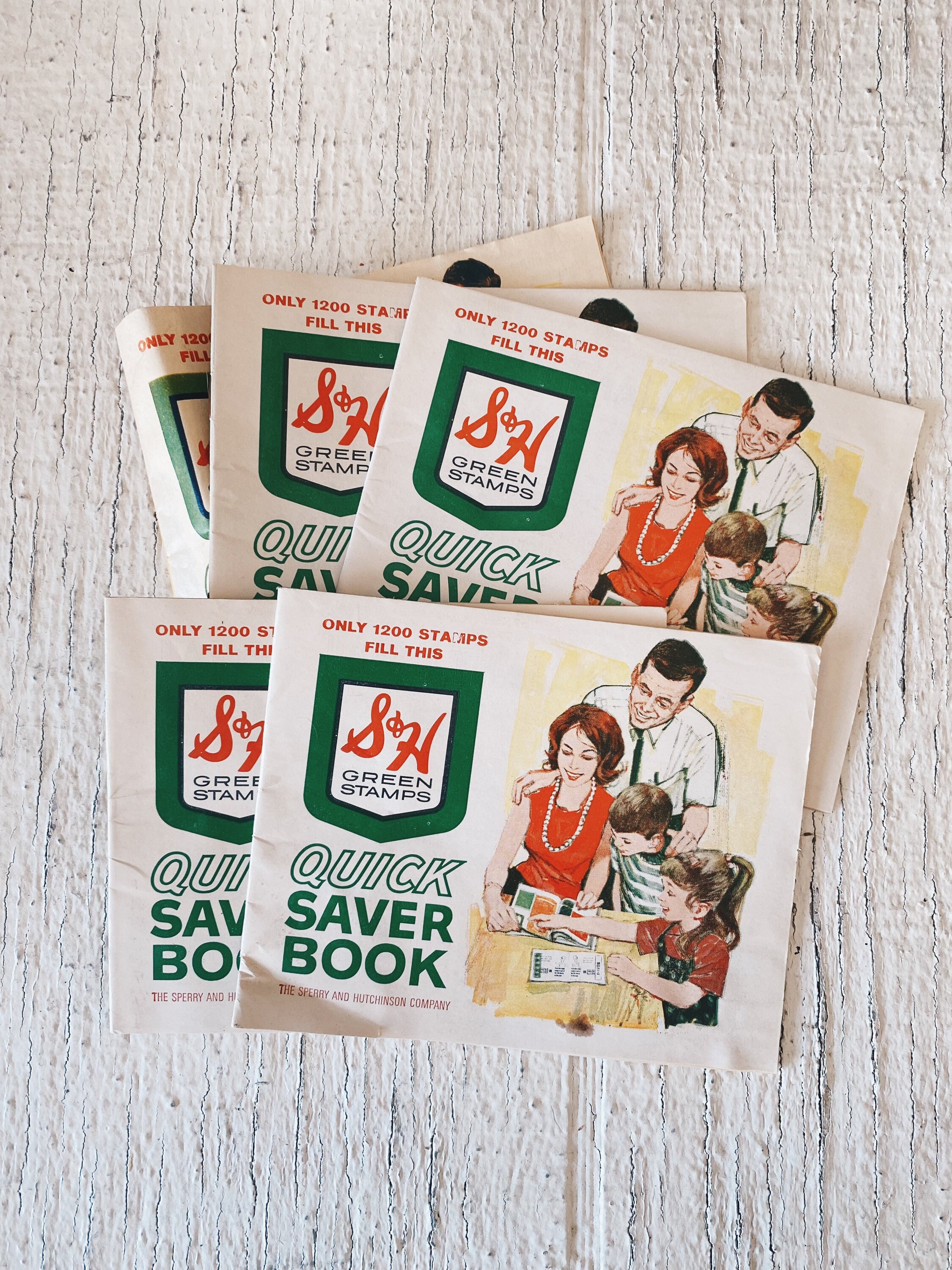 Vintage S and H Green Stamps Quick Saver Book, Green Stamps, Unused ...