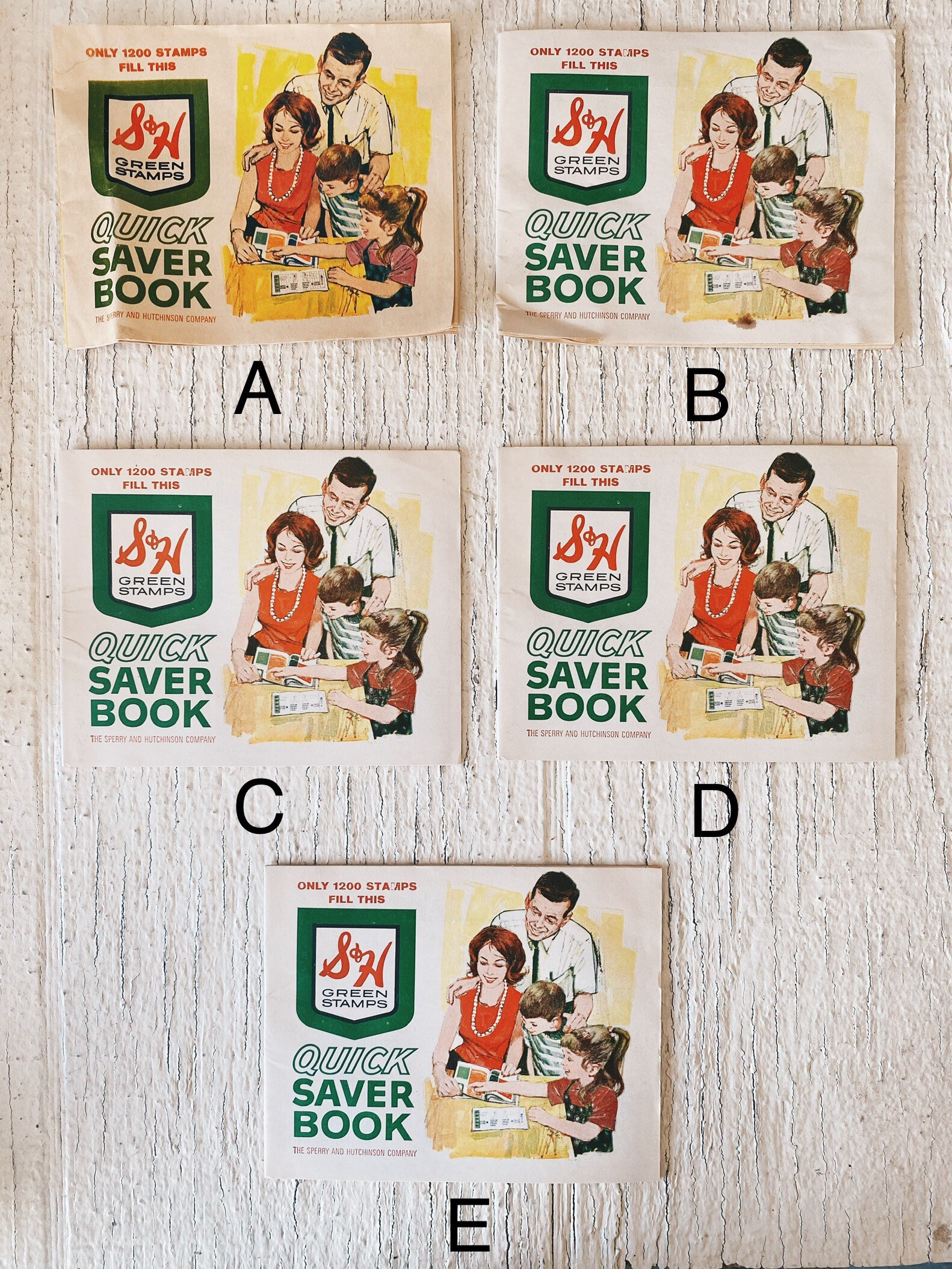 Vintage S and H Green Stamps Quick Saver Book, Green Stamps, Unused ...