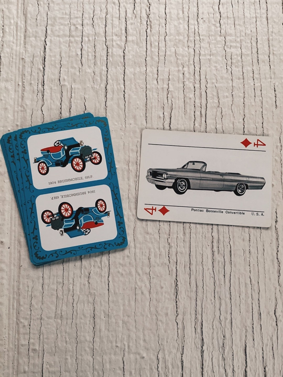 Vintage Car Playing Cards Card Deck, Vintage Playing Cards, Club, Spade ...