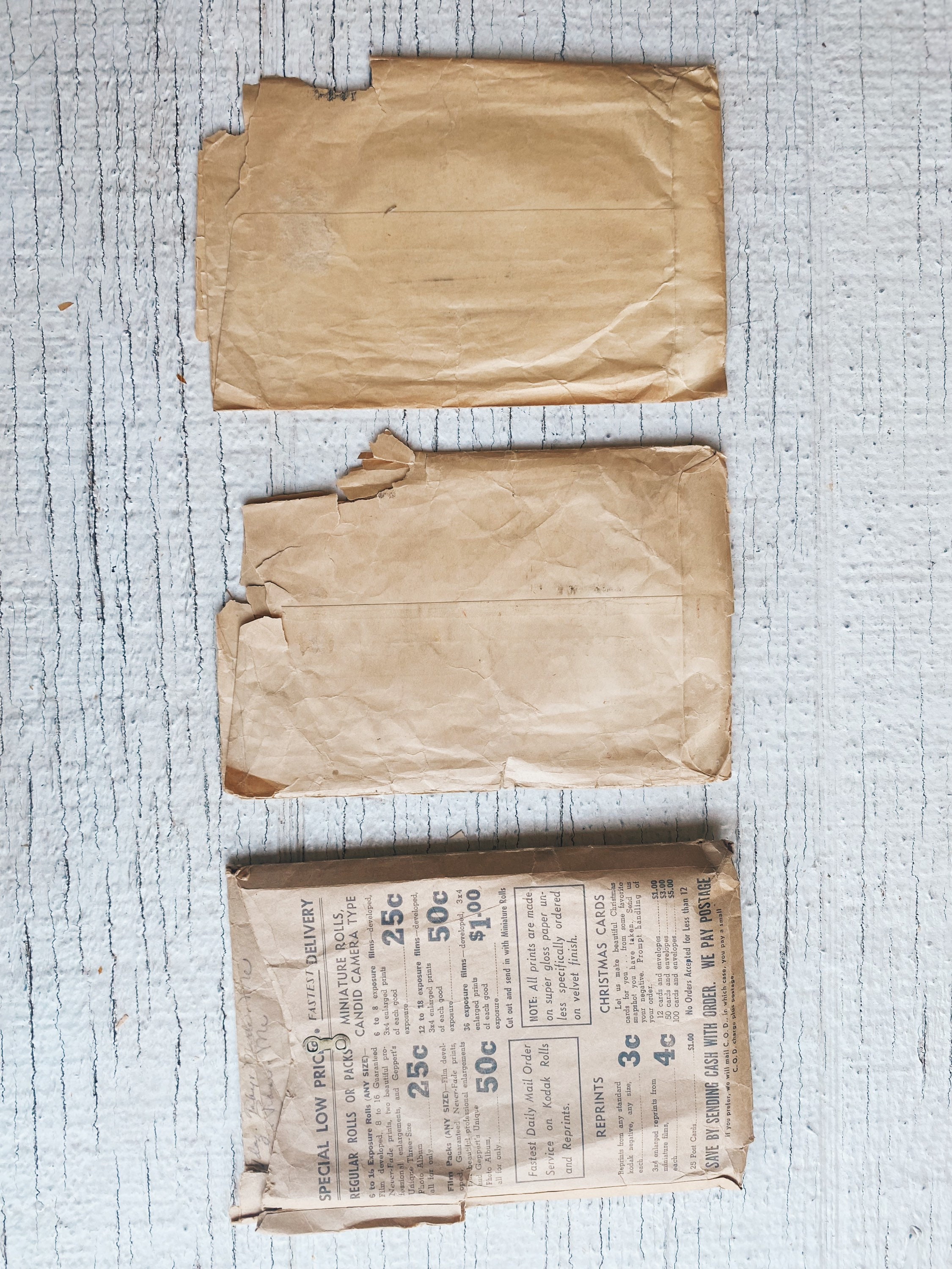 Vintage Negative Large Envelope 1 Vintage Paper Ephemera Film, Vintage ...