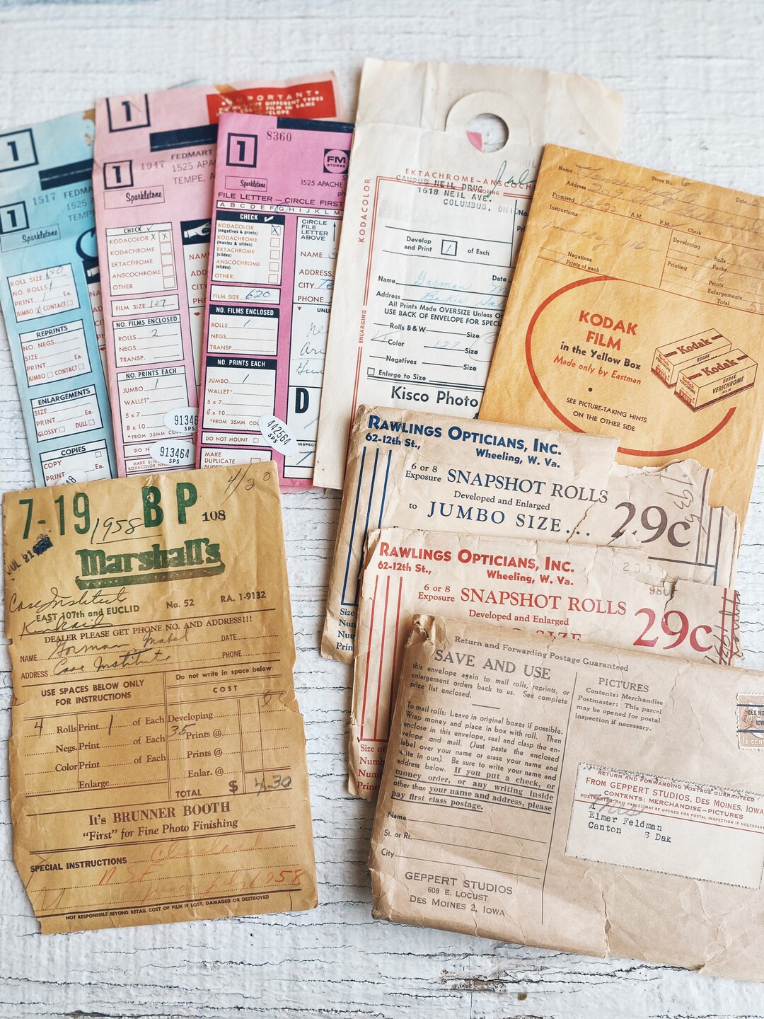 Vintage Negative Large Envelope (1)- Vintage Paper Ephemera Film ...