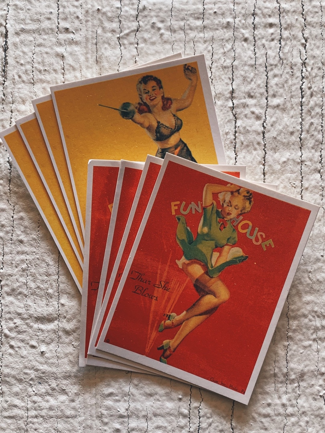 Vintage Pin up Girl Card 8 Collectible Trading Card Vintage - Etsy