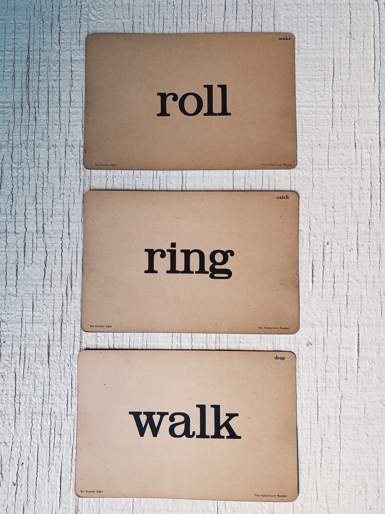 Vintage Flashcards Word, Extra Large Flashcards Word Flashcards, Large ...