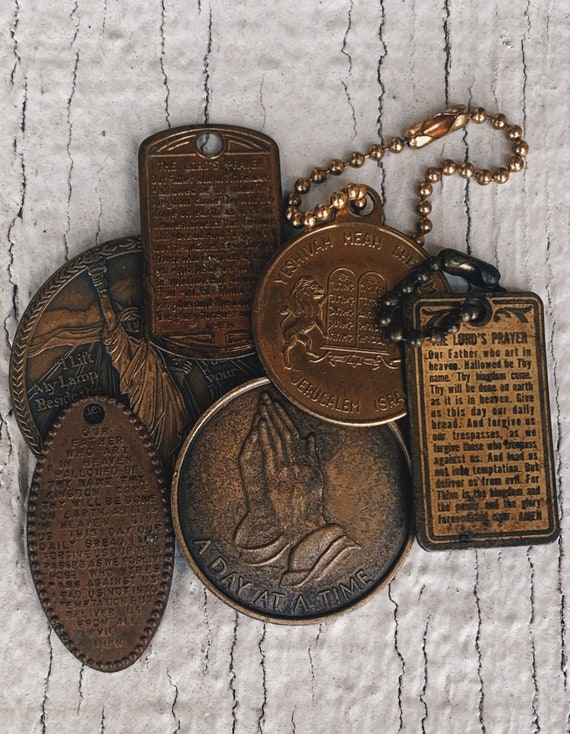 Vintage Religious Relics Lords Prayer Quote Bible Verse | Etsy