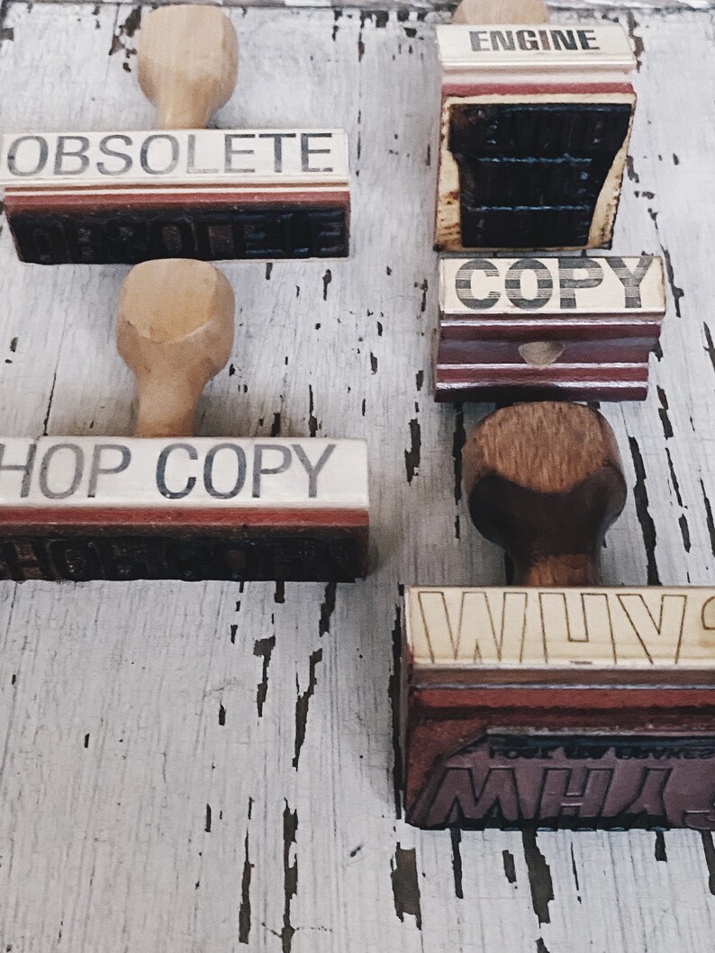 Vintage Stamp, Stamp Pad, Old Desk Stamps, Work Stamps, Copy, Obsolete ...