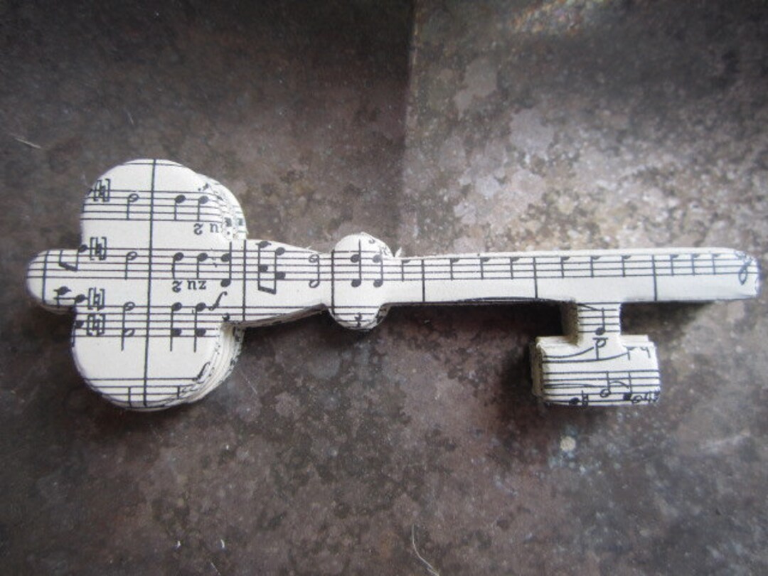 Vintage Skeleton Key Die Cuts (20) Vintage Music Paper Skeleton Key Cut ...