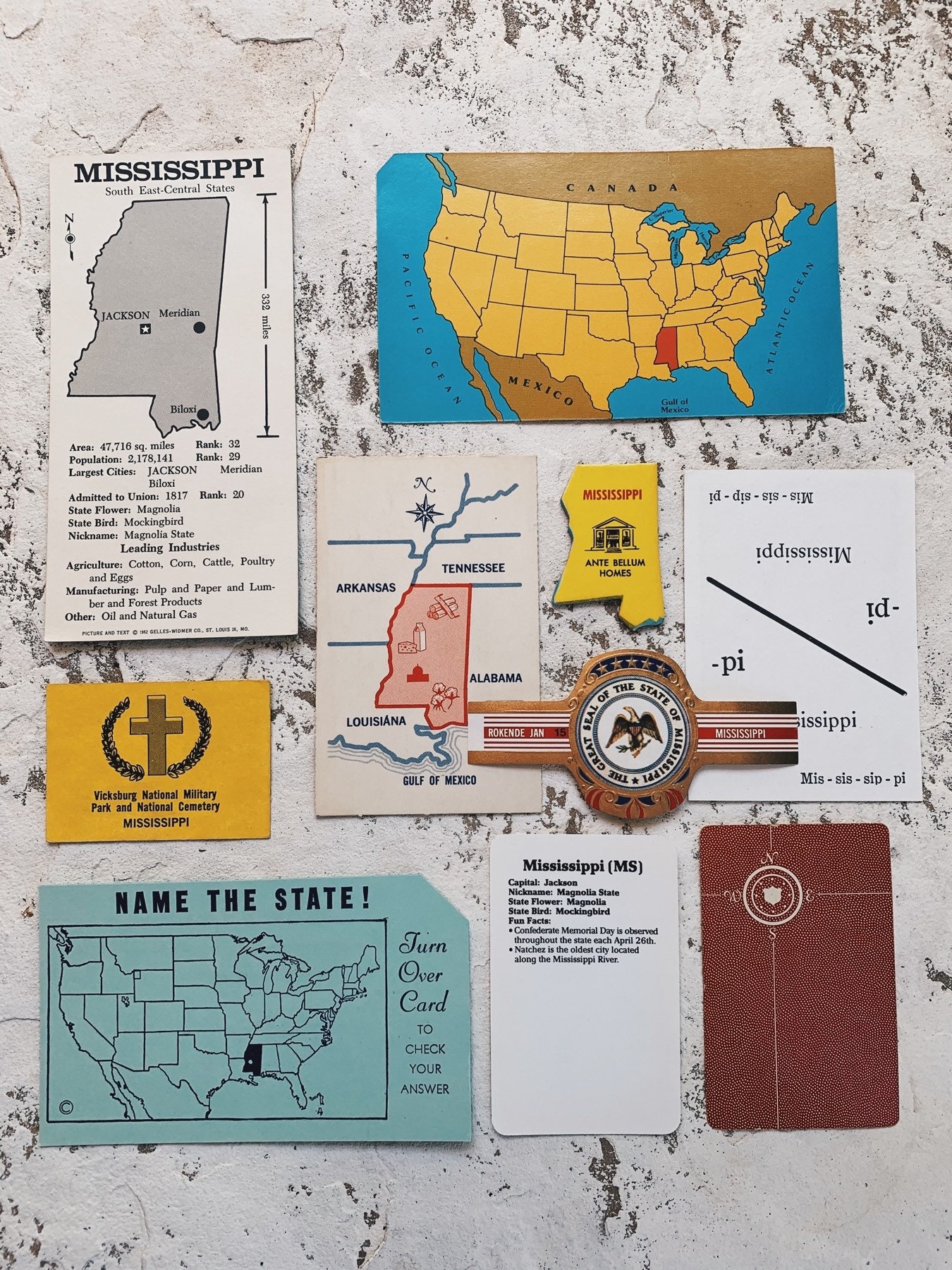 Vintage Flashcards | Etsy