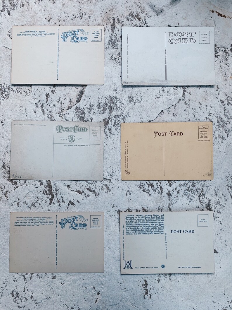 Vintage Postcards Massachusetts Minnesota Mississippi State | Etsy