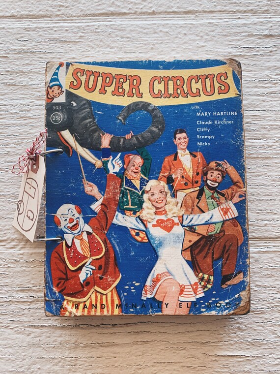 Vintage Book Circus Handmade Journal Ephemera Paper Pack - Etsy