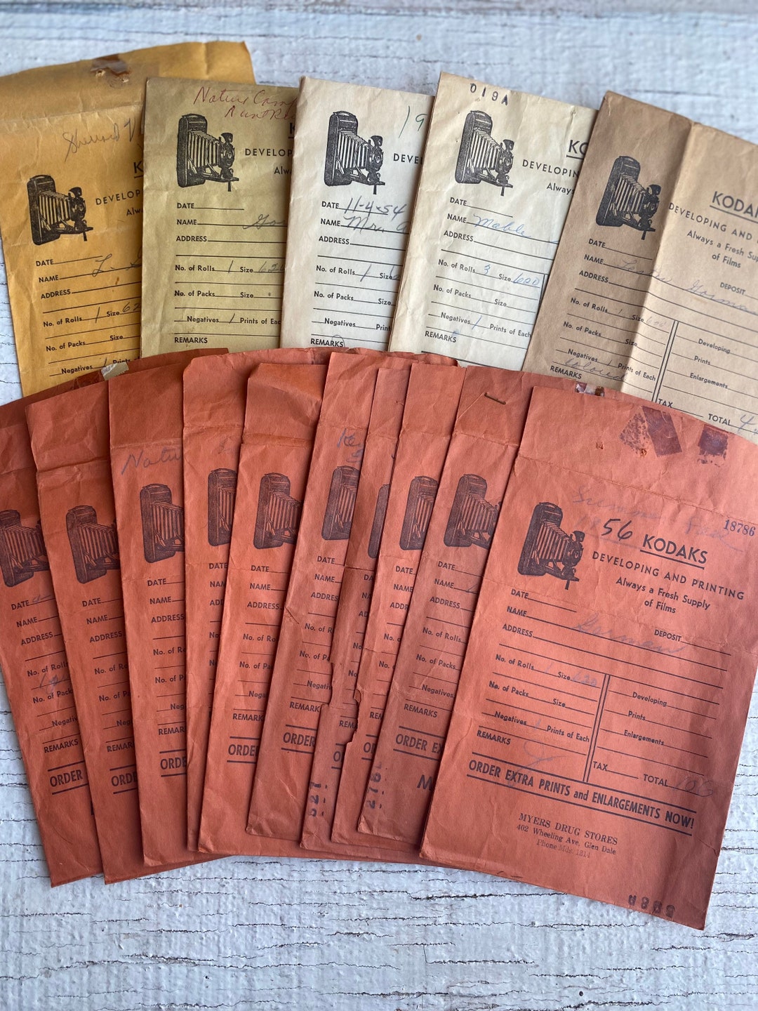 Vintage Large Negative Envelope 1 Vintage Paper Ephemera Lot Film ...