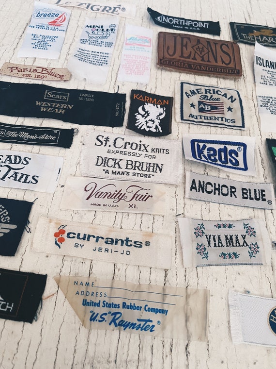 Vintage Clothing Labels