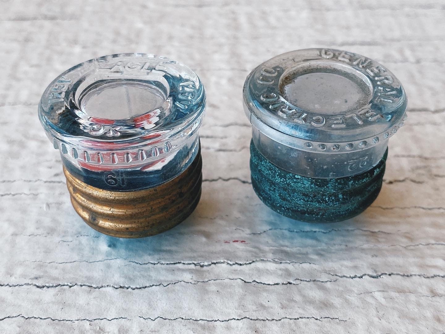 Glass Plug Fuse 2 Metal, Steampunk Supplies, Electrical, Gadgets ...