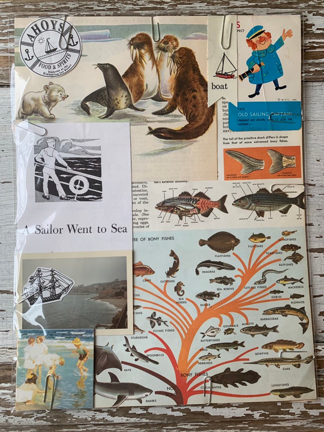 Nautical Pack- Vintage Paper Ephemera Lot Paper Pack Mixed Media ...