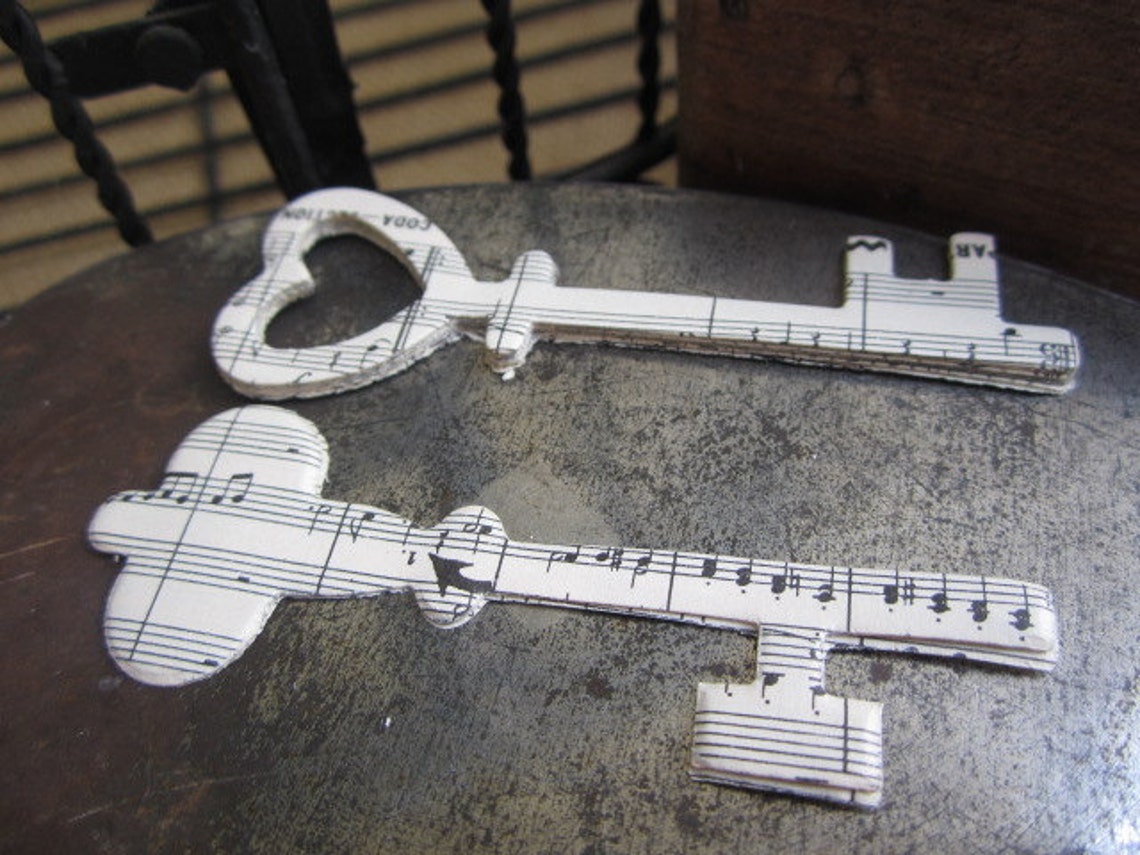 Vintage Skeleton Key Die Cuts 20 - Etsy