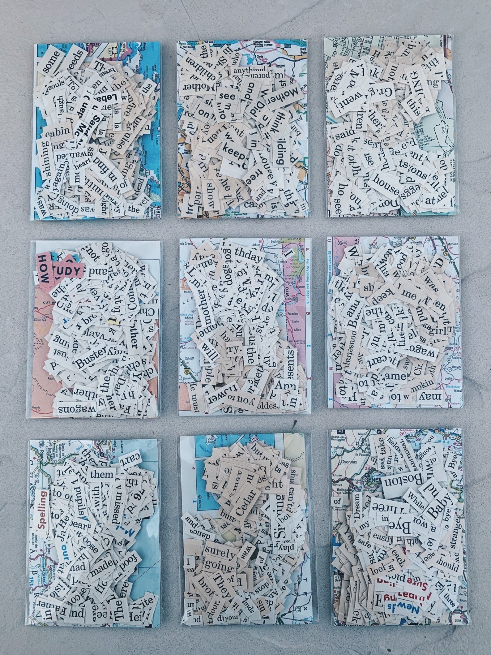 Vintage Paper Word Lot WORDS Vintage Paper Vintage Book - Etsy