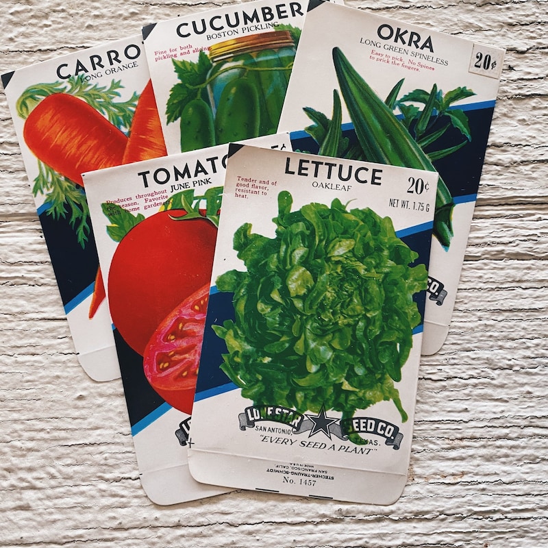 Seed Packet Sticker - Etsy
