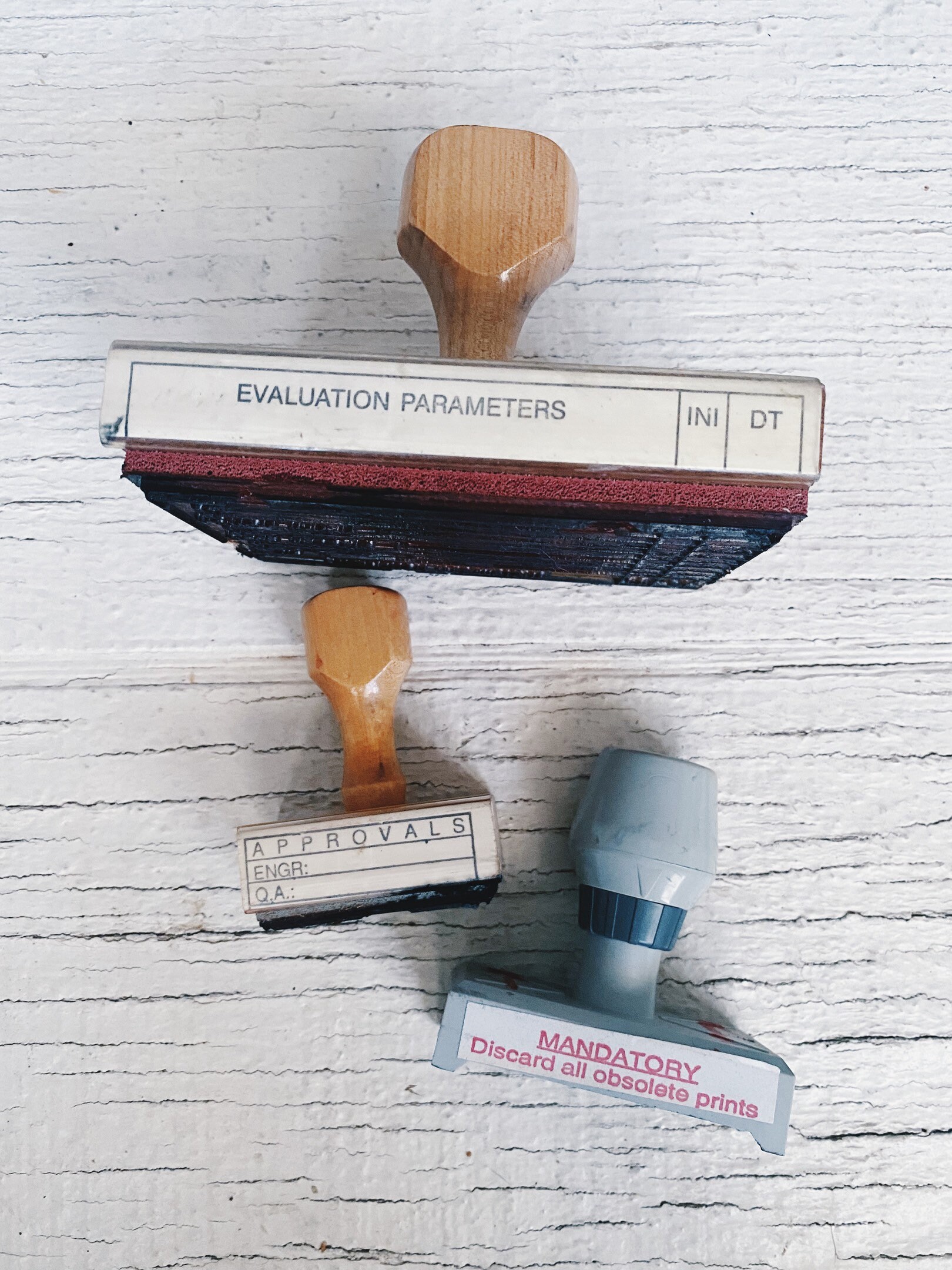 Vintage Stamp, Stamp Pad, Old Desk Stamps, Work Stamps, Evaluation ...