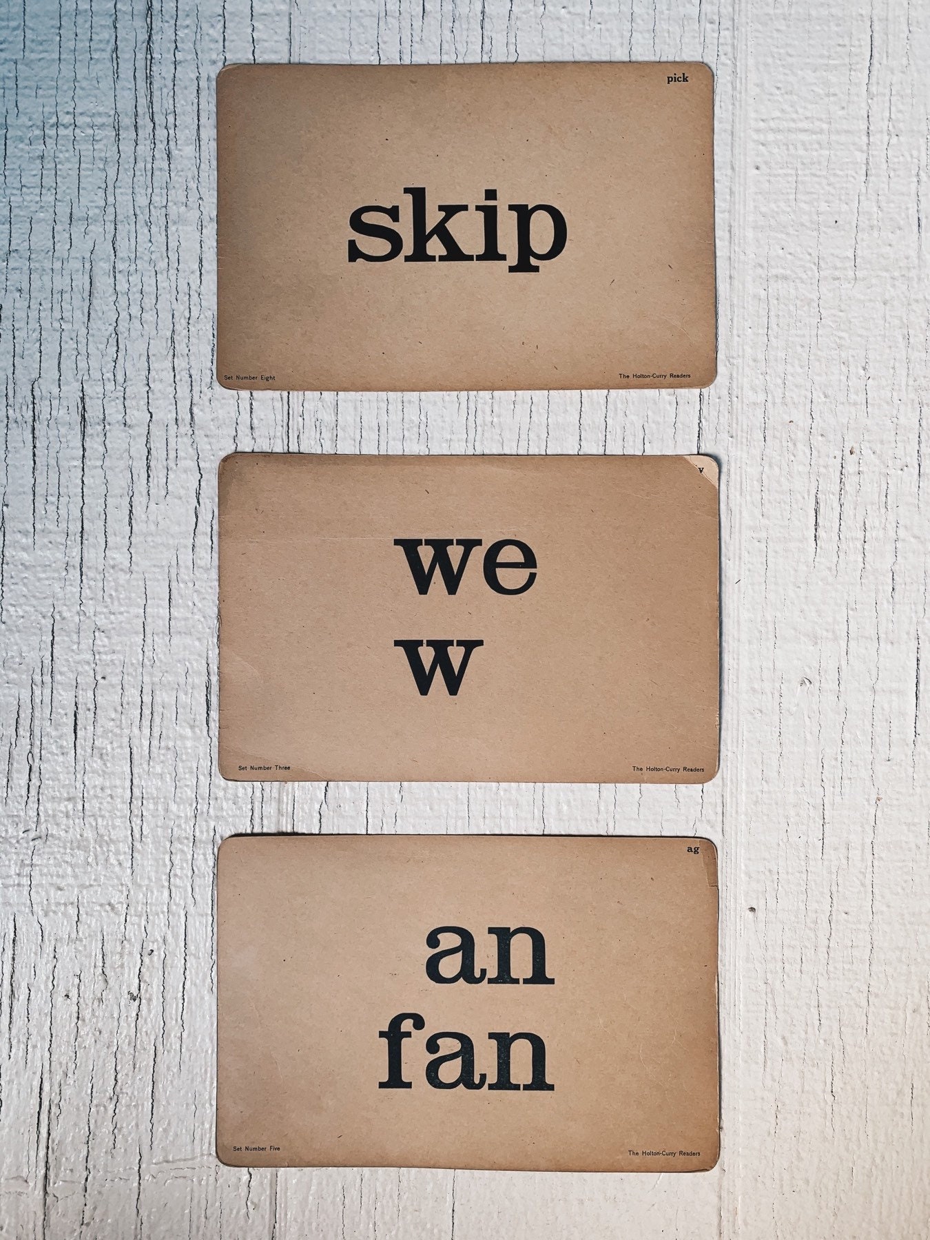 Vintage Flashcards Word, Extra Large Flashcards Word Flashcards, Large ...