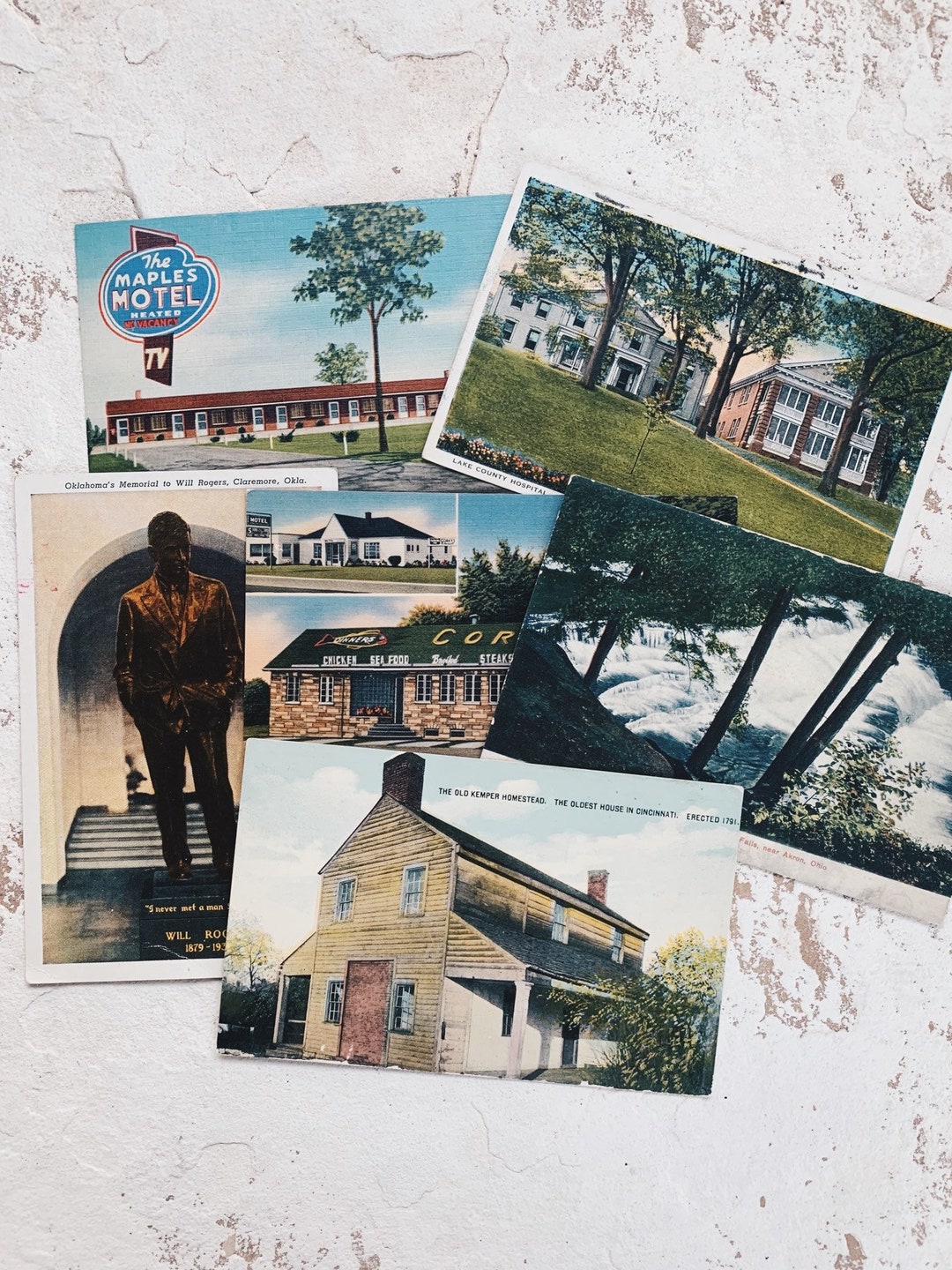 Vintage Postcards Pennsylvania, South Dakota, Tennessee, Texas State ...