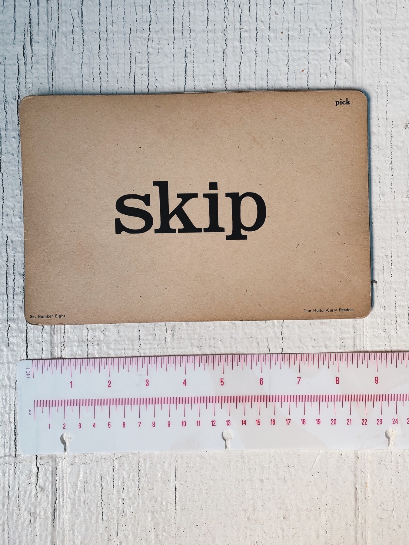 Vintage Flashcards Word Extra Large Flashcards Word | Etsy