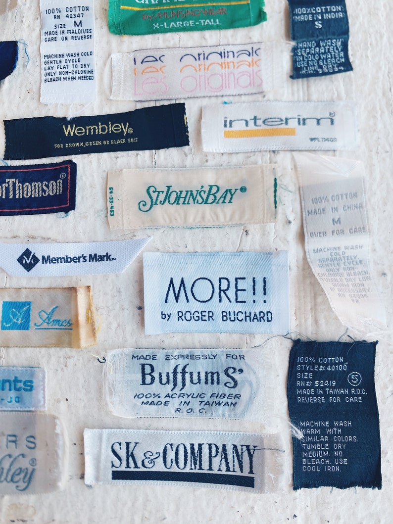 Vintage Cloth Clothing Tags U Cloth Tags, Vintage Tags, Vintage ...