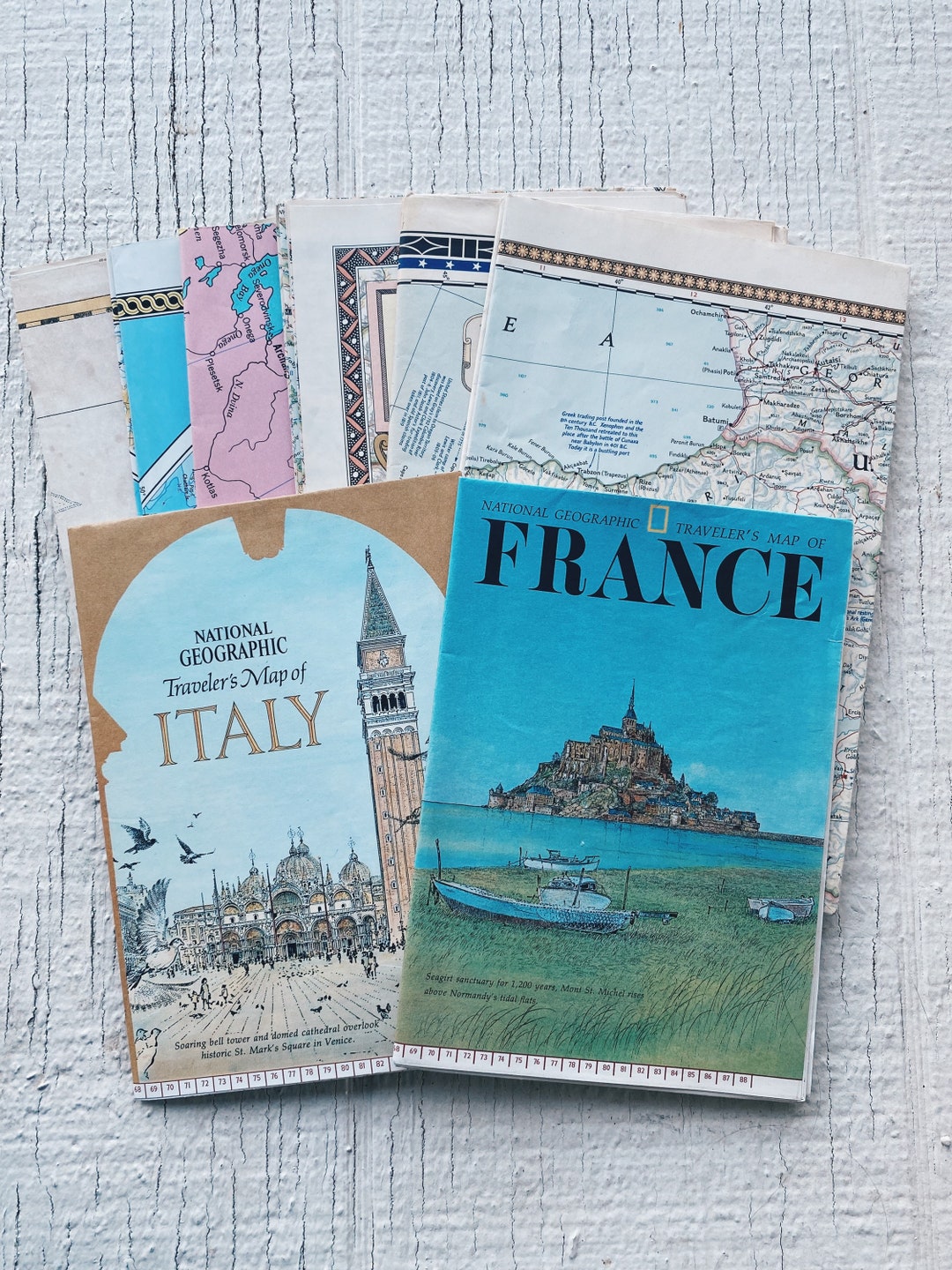 Vintage National Geographic Maps- Vintage Maps, United States, Europe ...