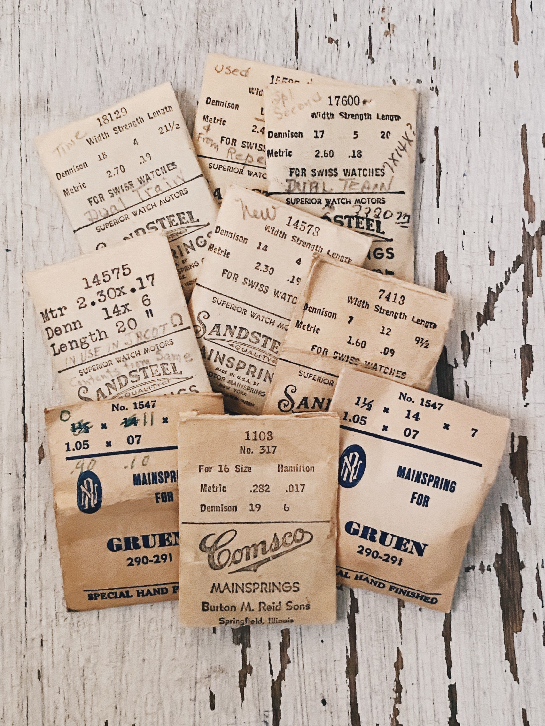 Vintage Watch Parts Sandsteel Mainspring Gruen, Antique Watch Parts ...