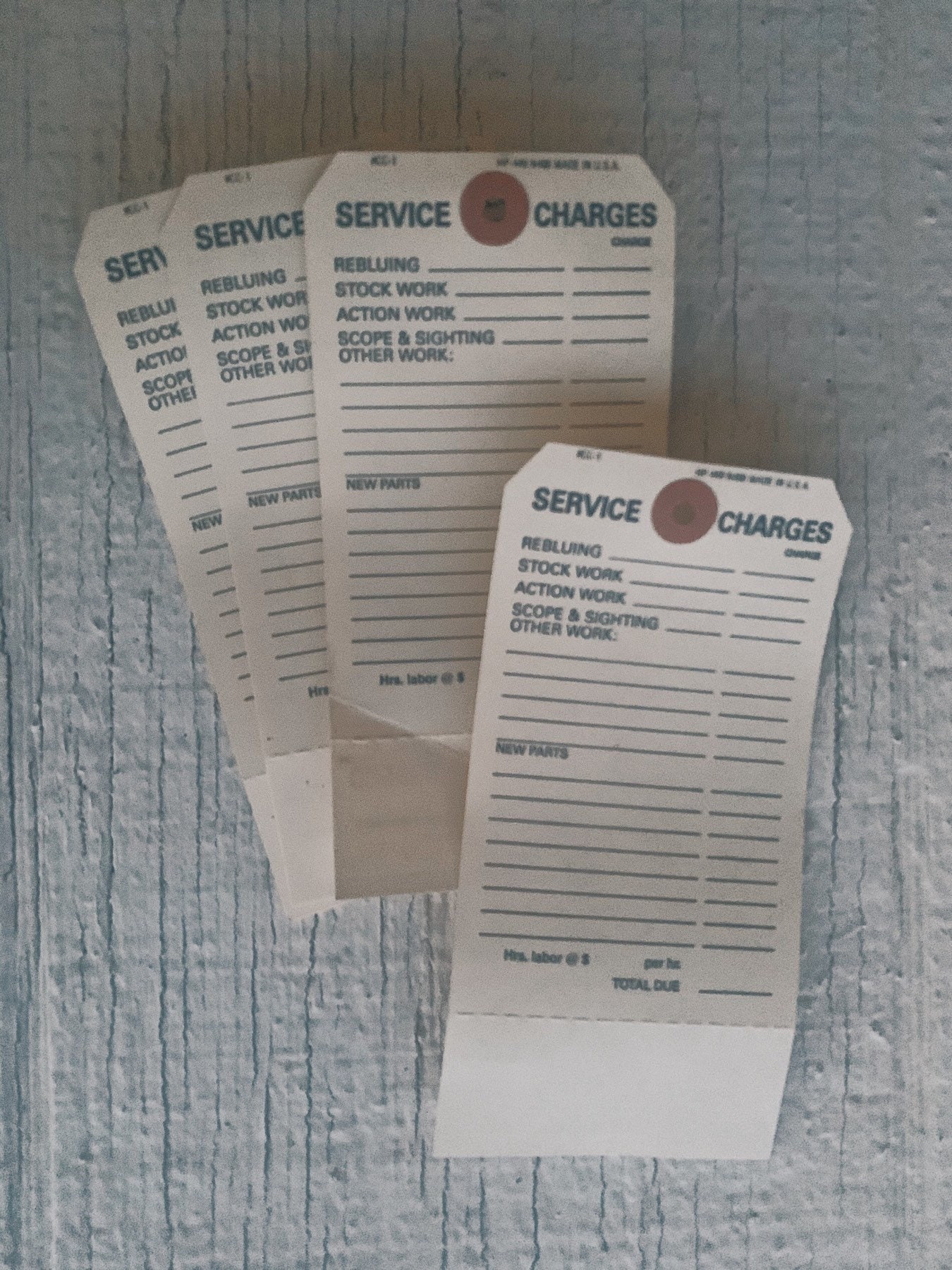 Vintage Service Charge Ticket Tags 3 Vintage Paper Ephemera - Etsy UK
