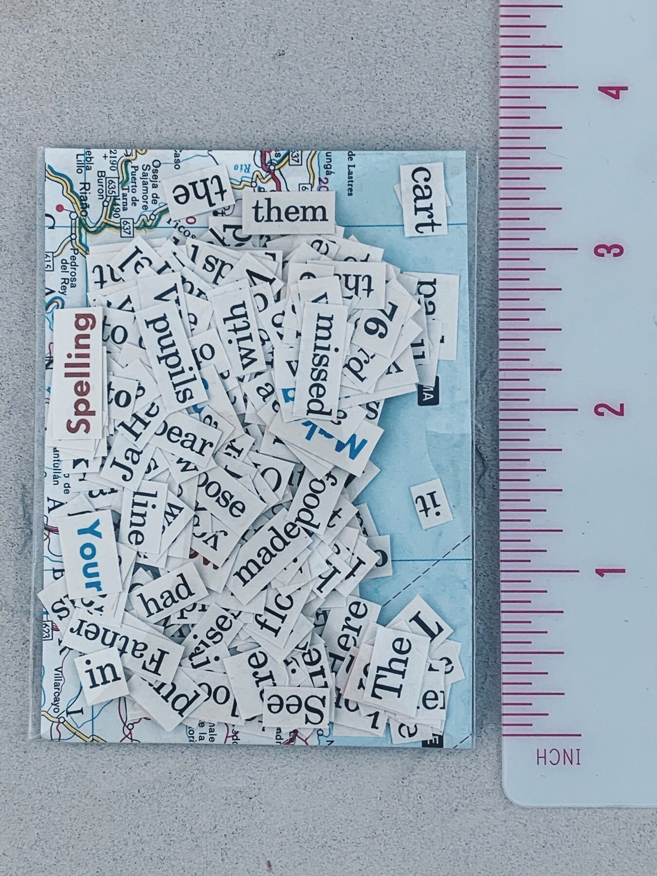 Vintage Paper Word Lot, WORDS, Vintage Paper, Vintage Book Pages ...