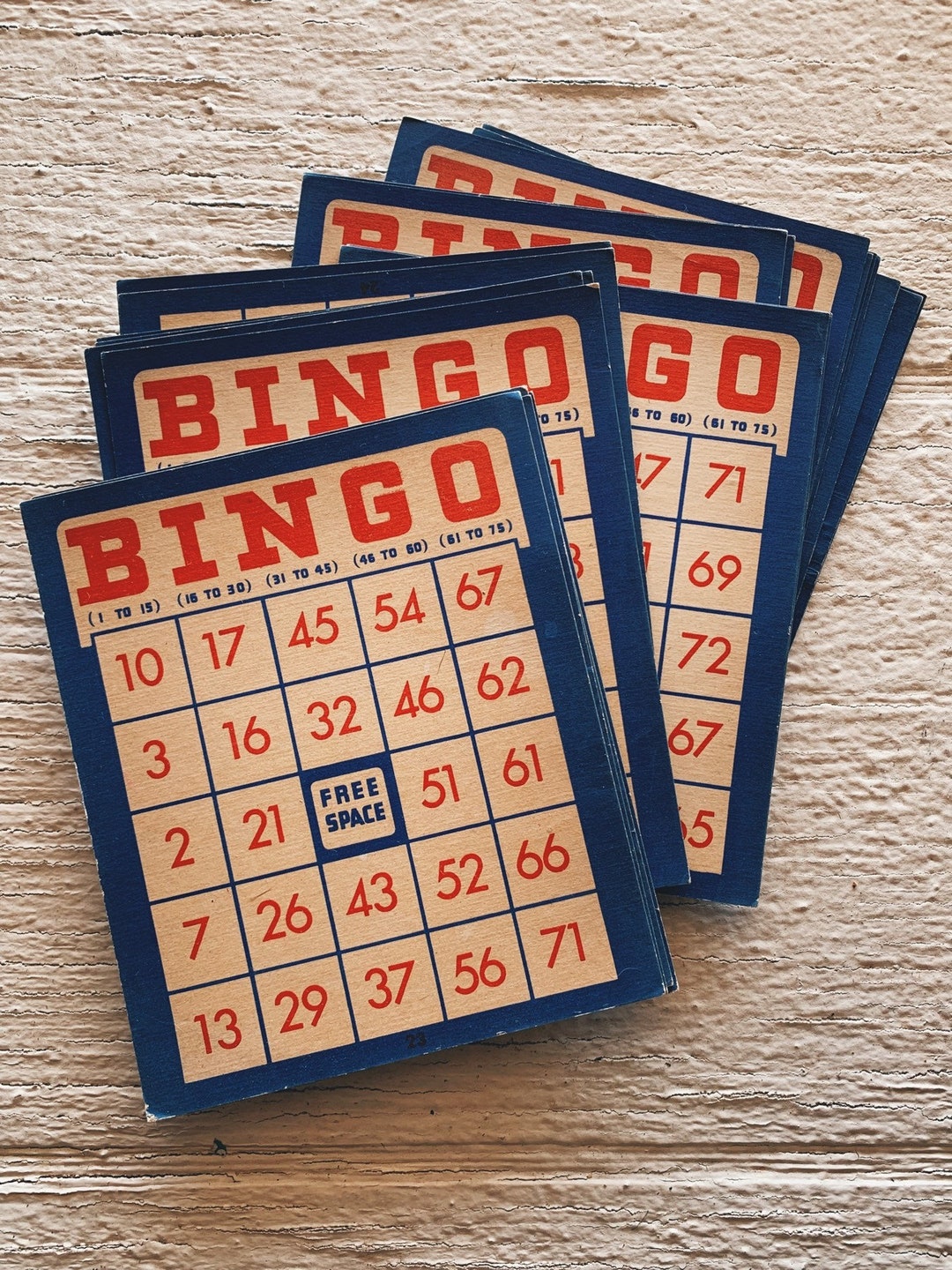 Vintage Bingo Cards Vintage Paper Ephemera Lot Vintage Game, Travel ...