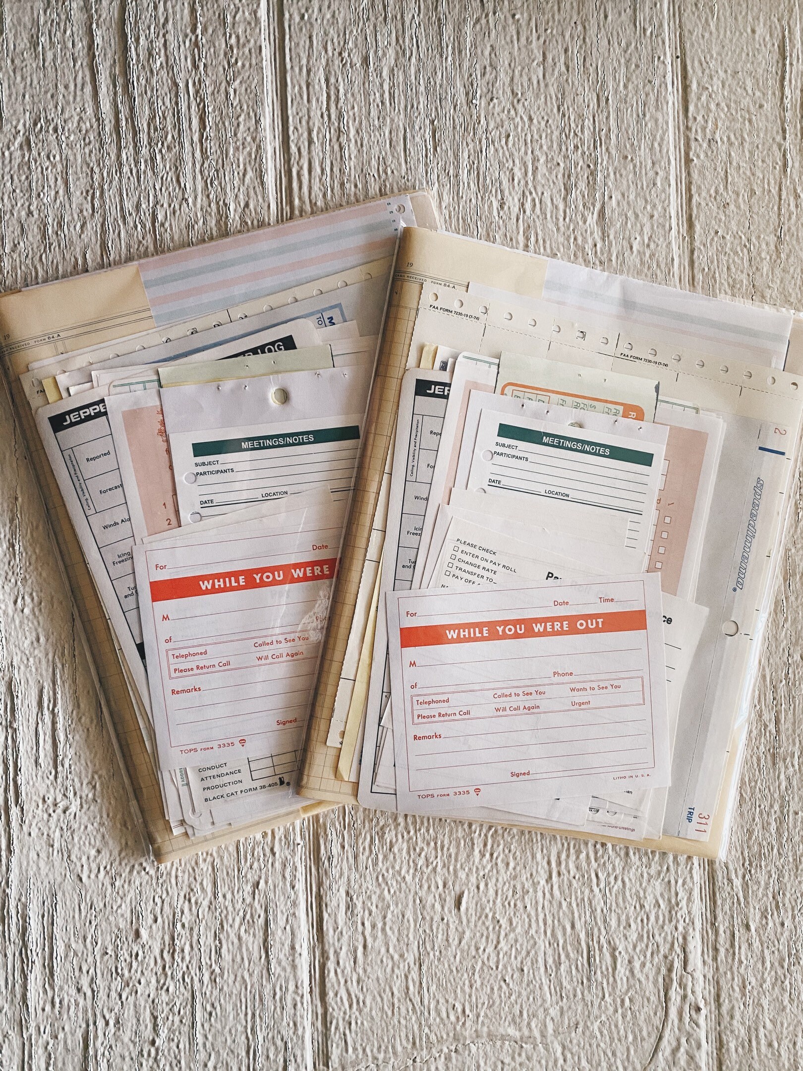 Vintage Ledger Pack 40 Vintage Paper Ephemera Lot Receipt, Invoice ...