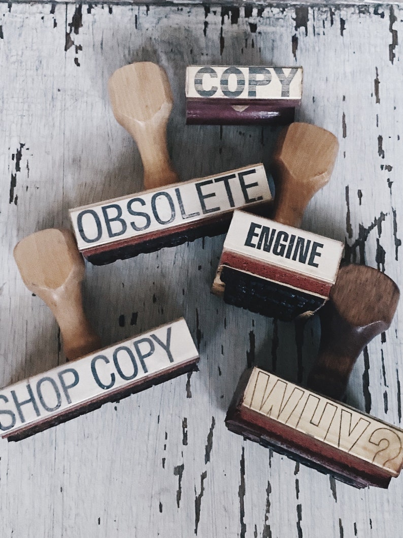 Vintage Stamp, Stamp Pad, Old Desk Stamps, Work Stamps, Copy, Obsolete ...