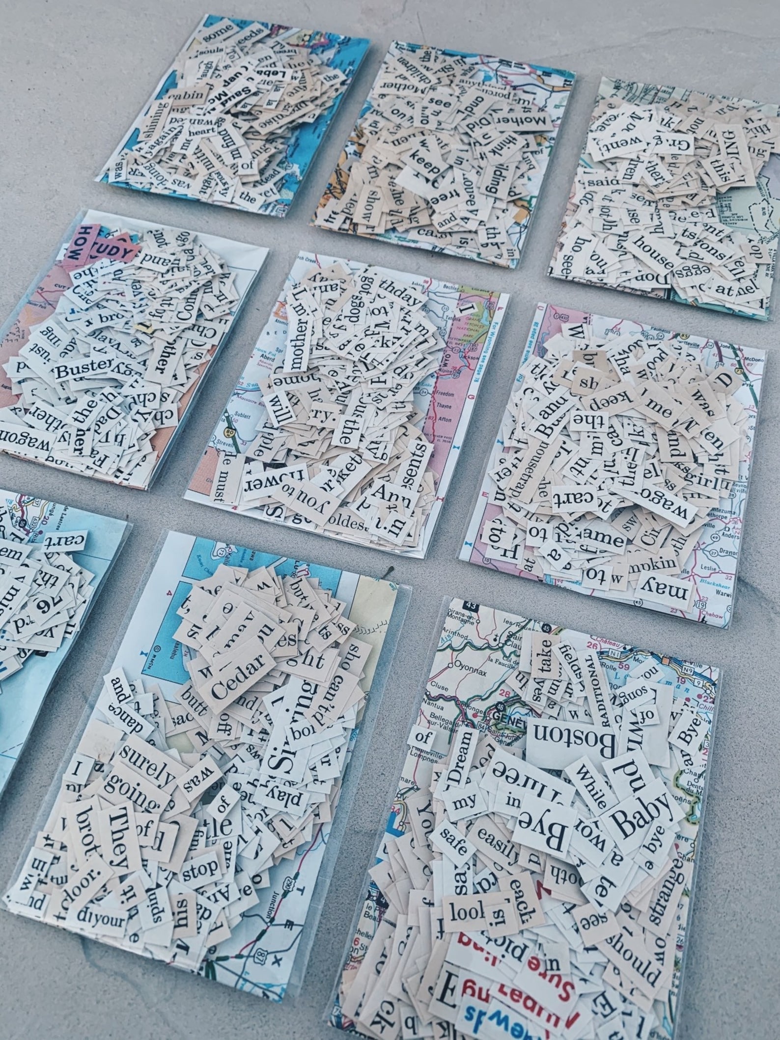 Vintage Paper Word Lot WORDS Vintage Paper Vintage Book - Etsy