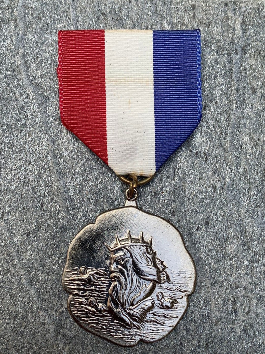 Vintage 1st Place Swim Award Ribbon, Pin Posidon Vintage Award Vintage ...