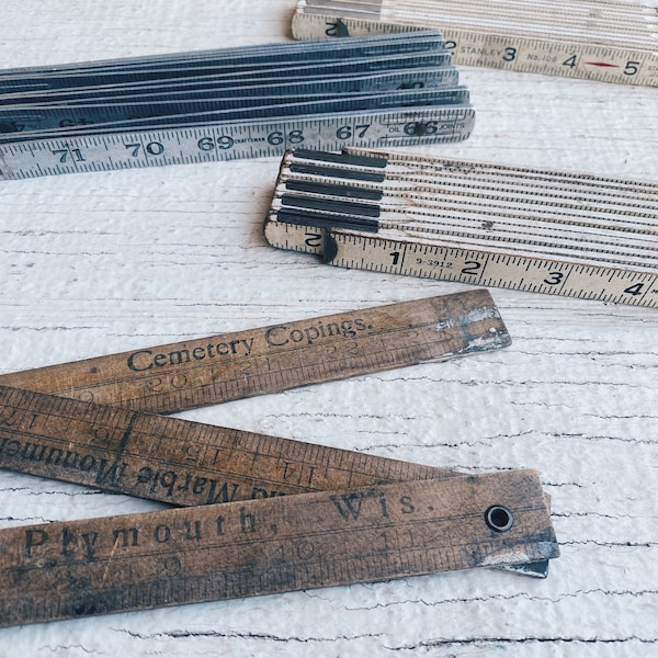 Folding Wood Ruler - Etsy