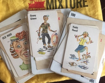 Old Maid Playing Game Cards Vintage Reproduction - Etsy