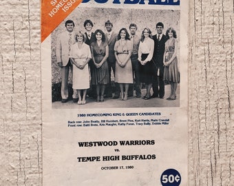 Football Program Book - Etsy