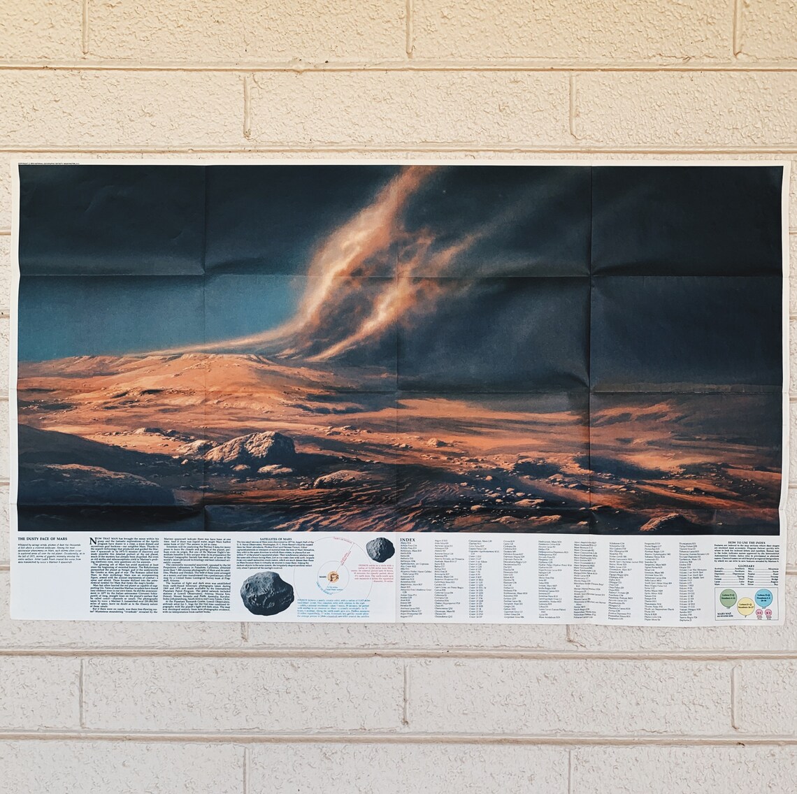 Vintage Outer Space Maps Vintage Maps Mars the Red Planet - Etsy Canada