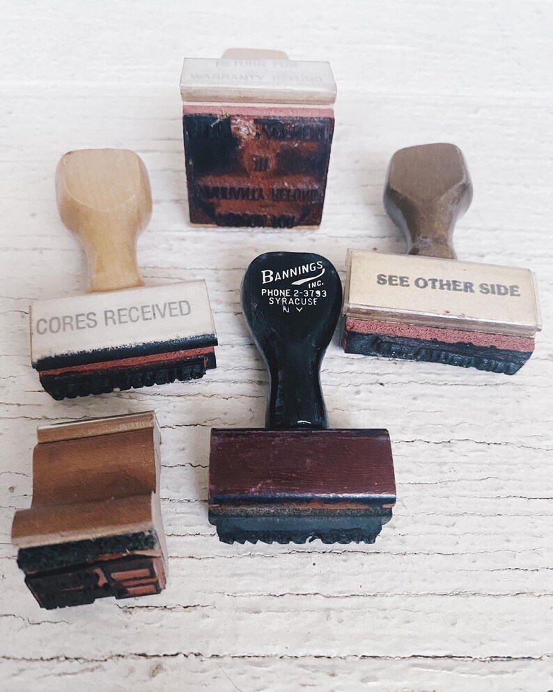 Vintage Stamp, Stamp Pad, Old Desk Stamps, Work Stamps, Label ...