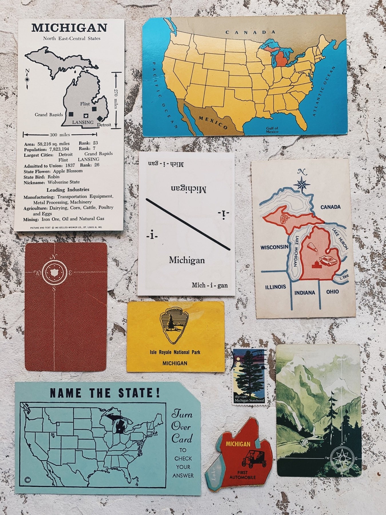 Vintage Flashcards | Etsy