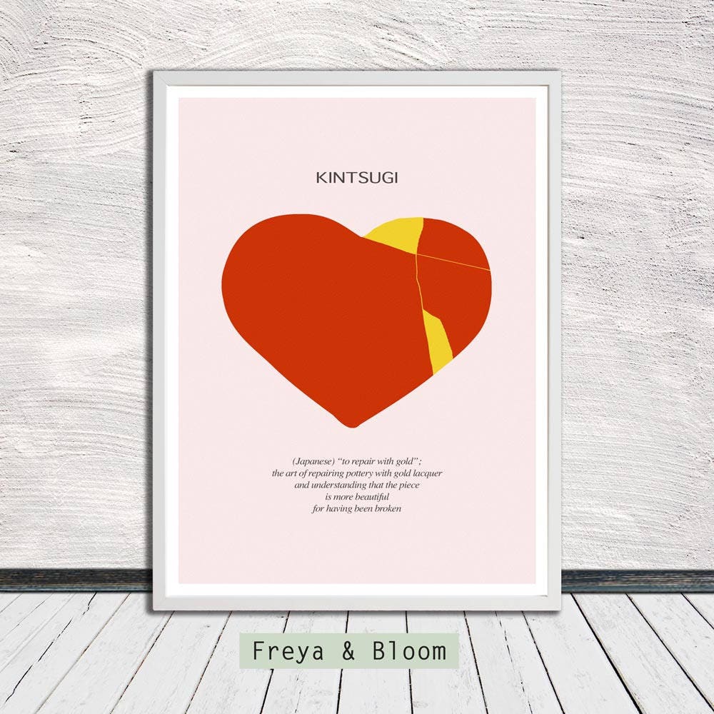 Kintsugi Heart, Kintsukuroi, Japanese Aesthetics, Broken Heart, Fixed ...