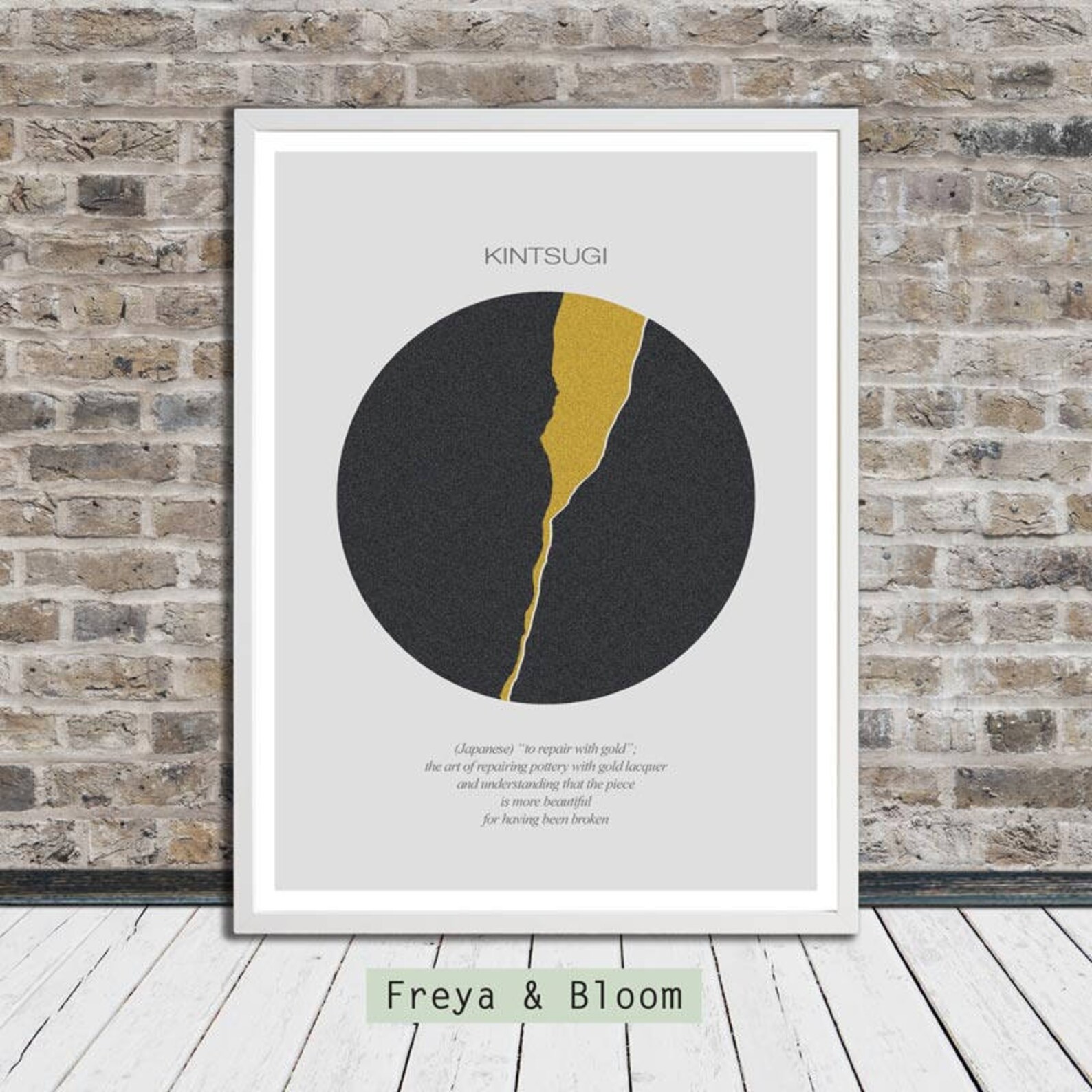 Kintsugi, Kintsukuroi Definition, Minimalistic Poster, Japanese ...