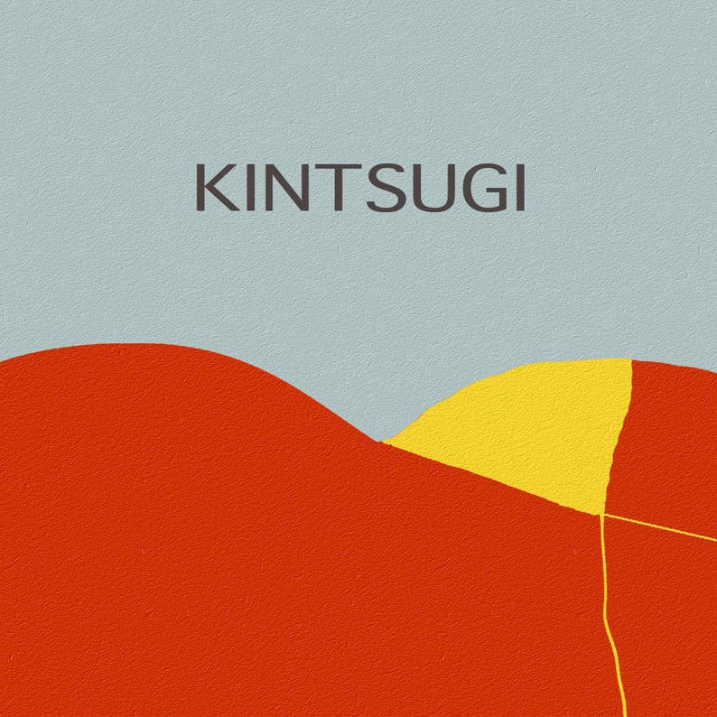 Kintsugi Heart Printable Poster, Kintsukuroi, Japanese Aesthetics ...